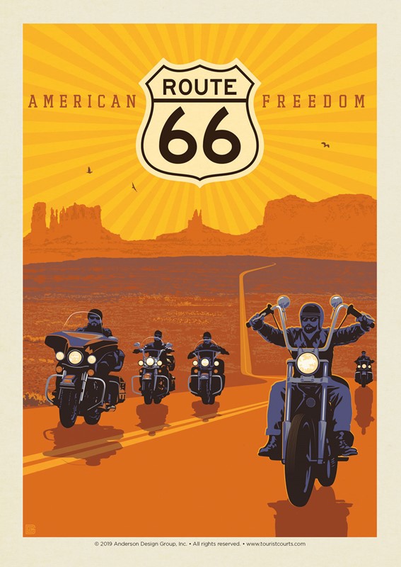 Route 66 American Freedom | Postcards