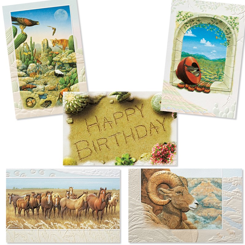 Southwest Wonders 30 Card Birthday Assortment | Assortment Boxed Cards ...