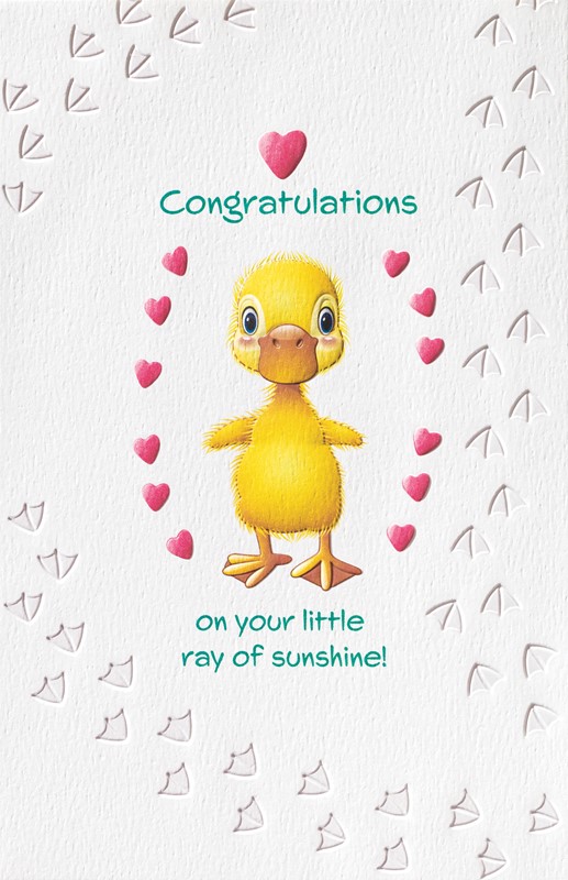 Sunshine Duck | Baby greeting cards