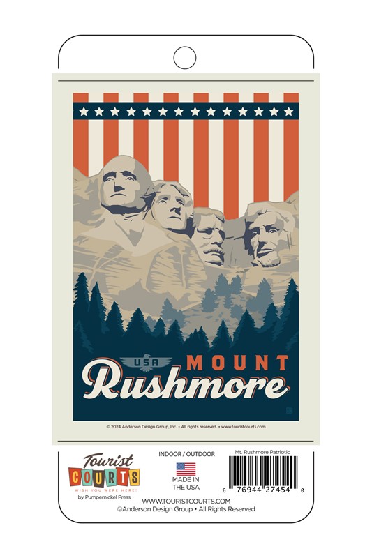 Mount Rushmore Patriotic Vertical Sticker | American Made